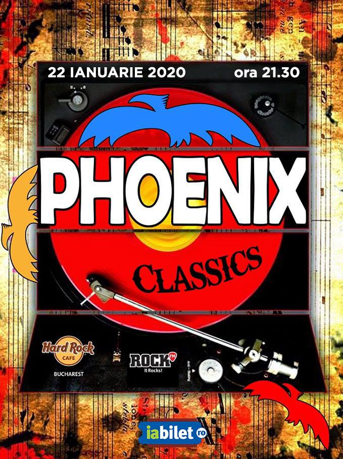 CREDIDAM – Hard Rock Cafe sărbătoreşte 12 ani alături de trupa Phoenix