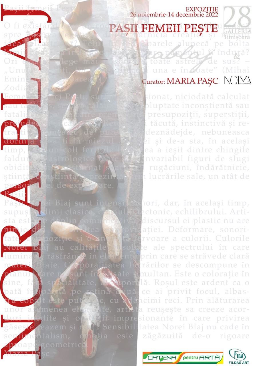 CREDIDAM – Pașii femeii Pește – Expoziție Nora Blaj la Galleria 28