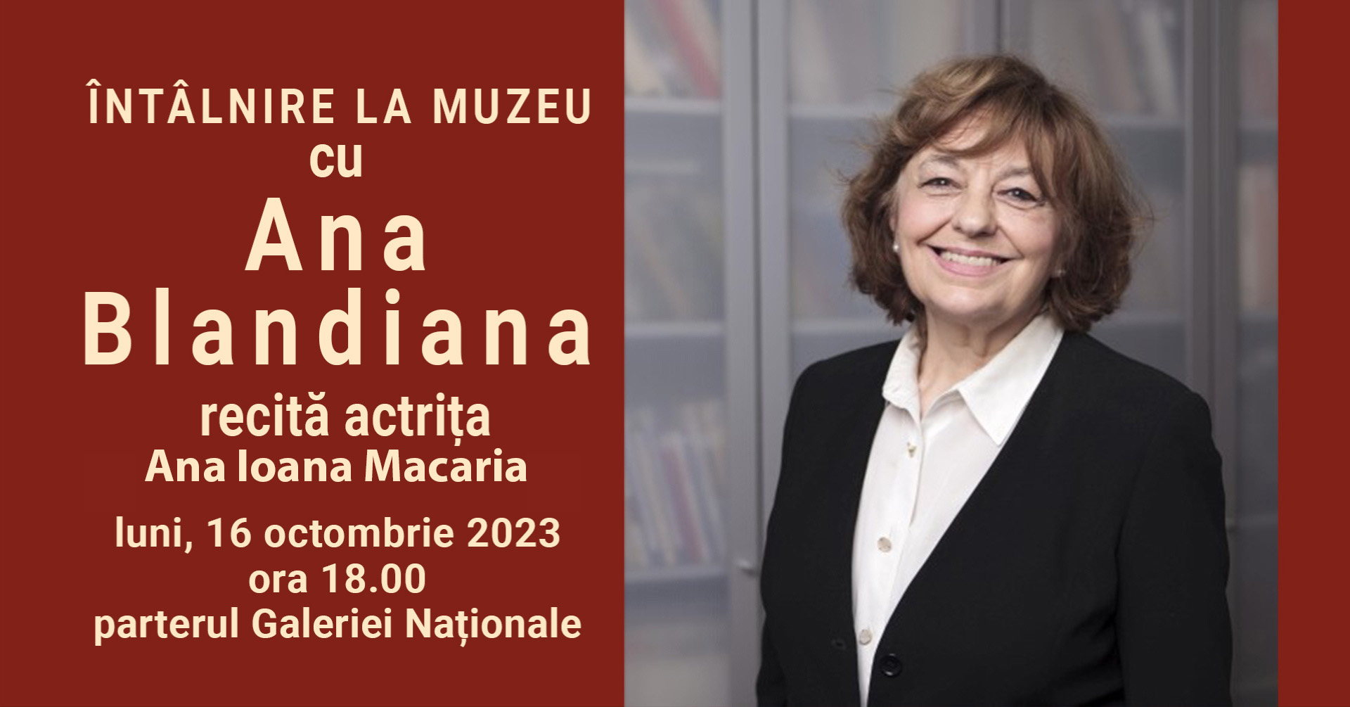 CREDIDAM – Întâlnire la muzeu cu Ana Blandiana