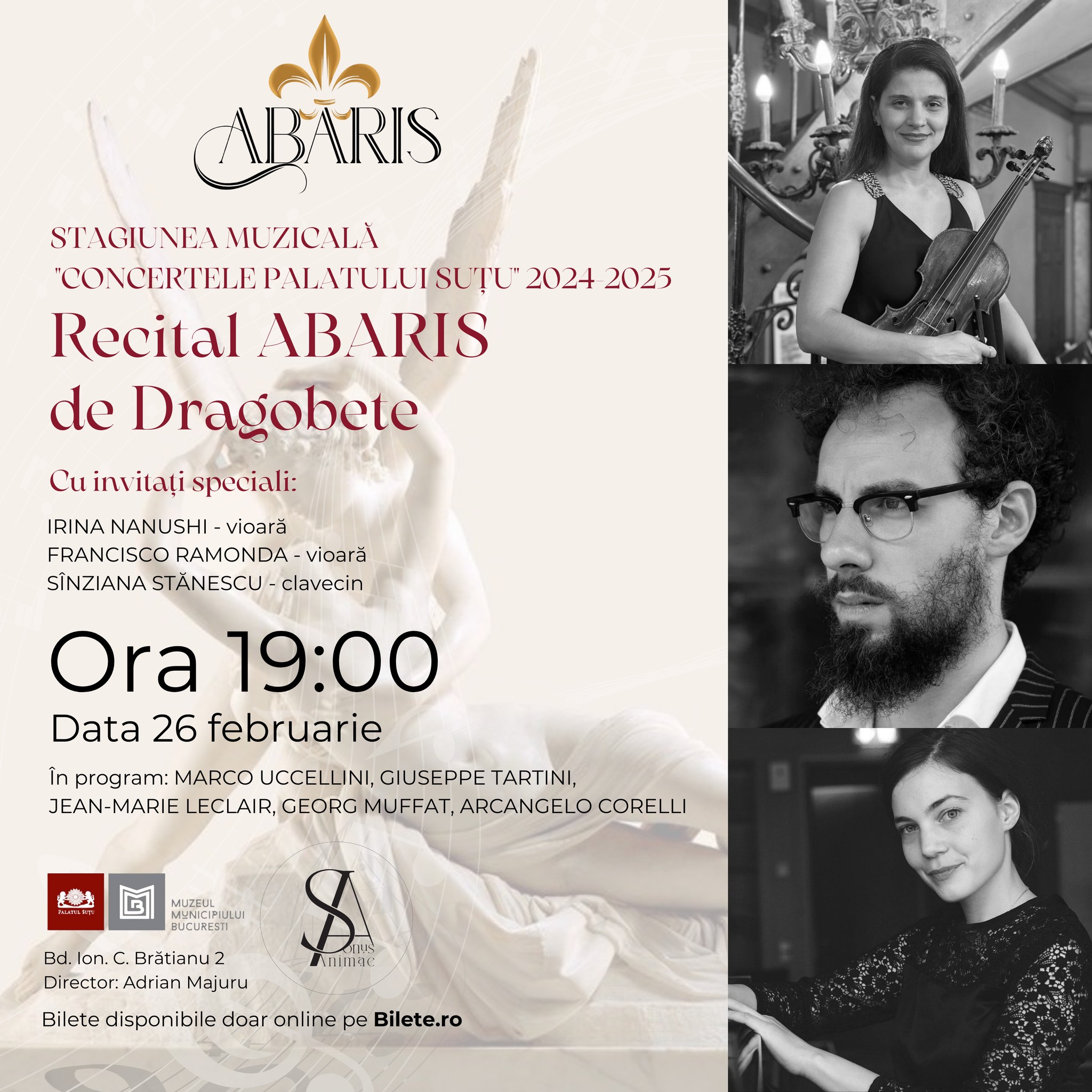 CREDIDAM – Recital Abaris de Dragobete, la Palatul Suțu